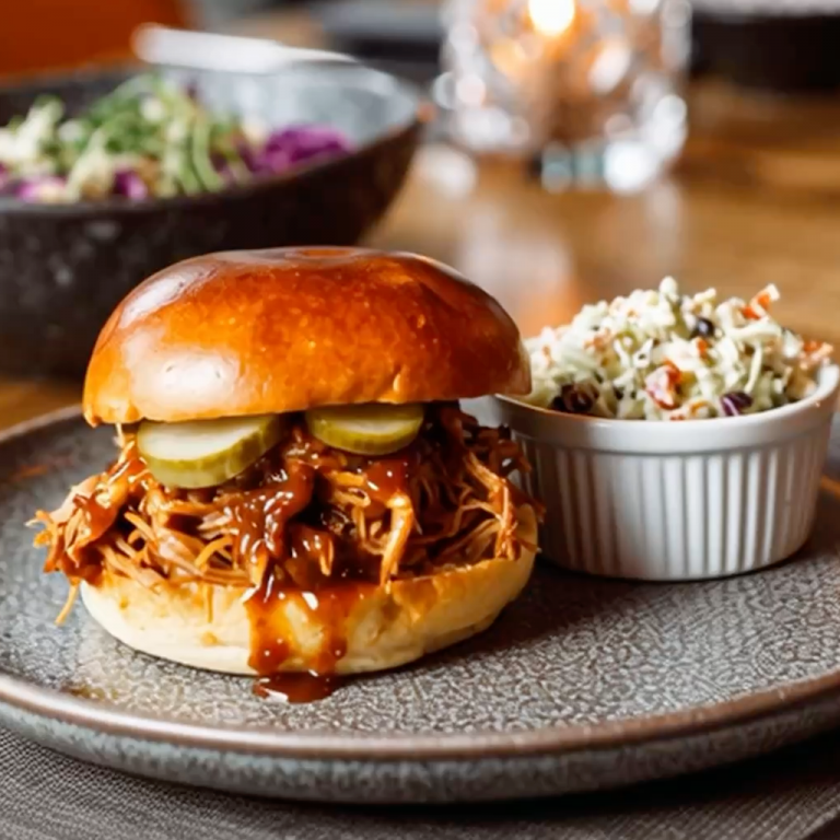 Pulled Pork Burger with Coleslaw – CookNow